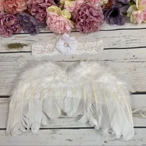 Matching Sets | Newbornbaby Angel Wings Headband Photography Prop ...
